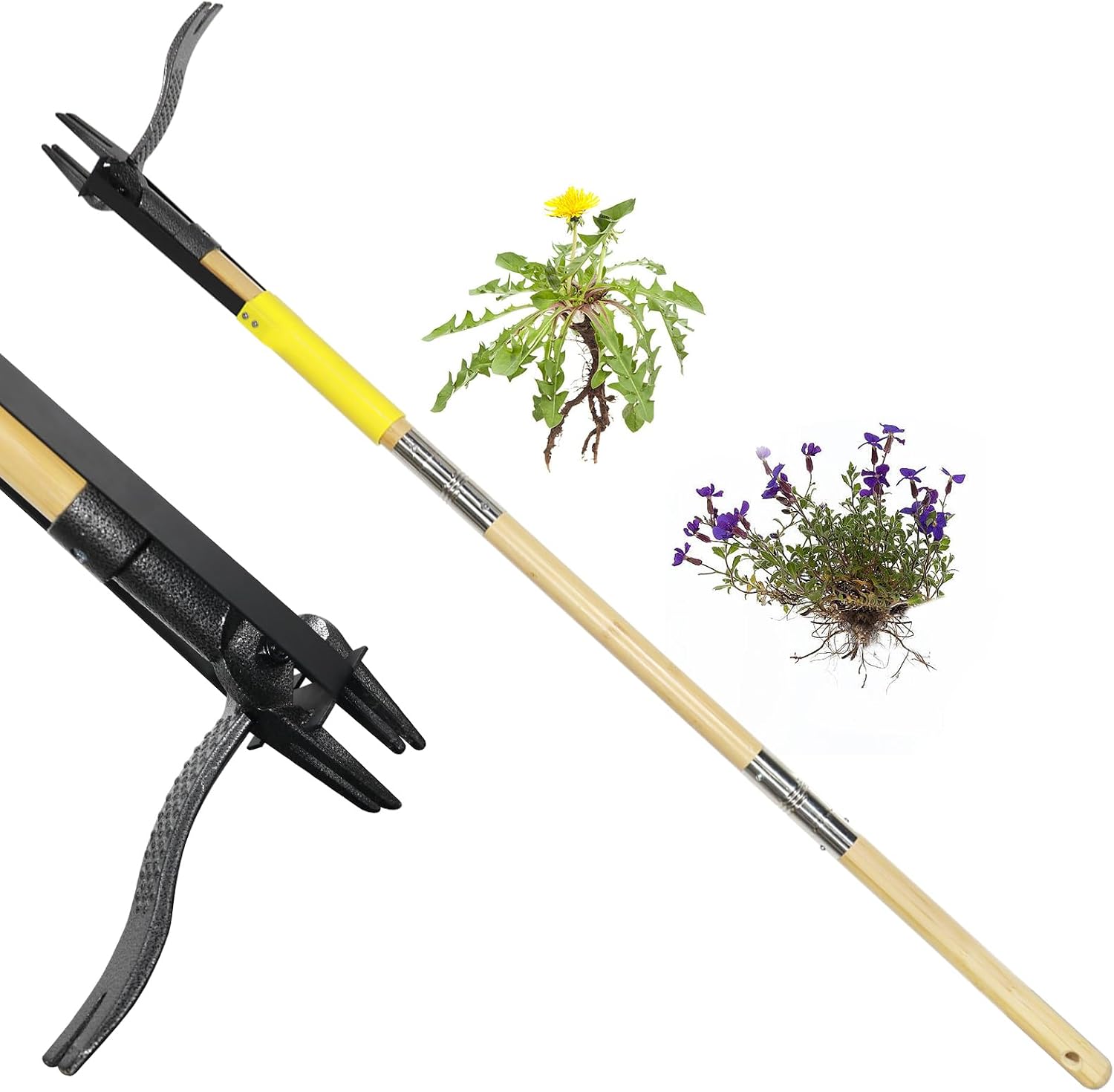Amazon.com : HRADHOL Weed Puller Tool with Long Handle,44'' Heavy Duty ...