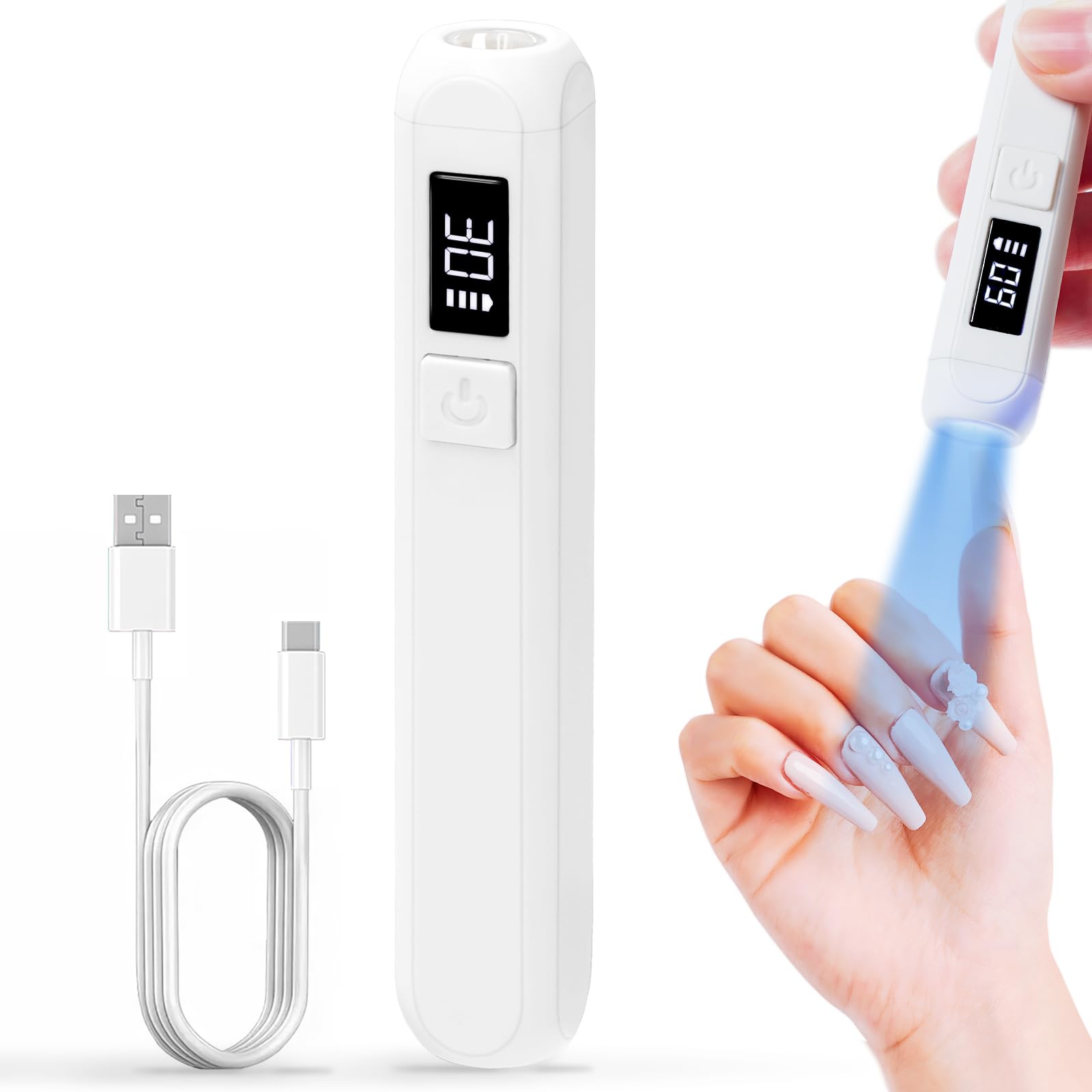 Amazon.com : Mini UV Light for Gel Nails, LKE Handheld UV LED Nail Lamp ...