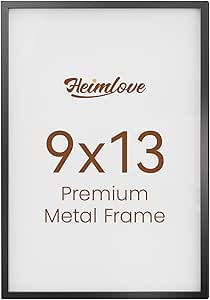 Amazon.com - Heimlove 9x13 Metal Picture Frame,Black Aluminum Photo ...