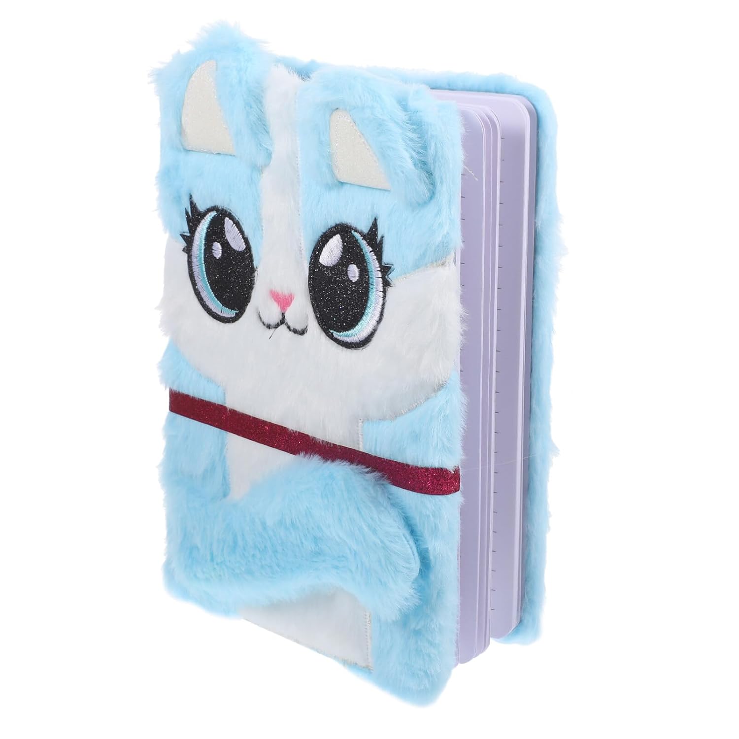 NUOBESTY Fuzzy Plush Notebook A5 Fluffy Diary for Girls Cute Fox ...