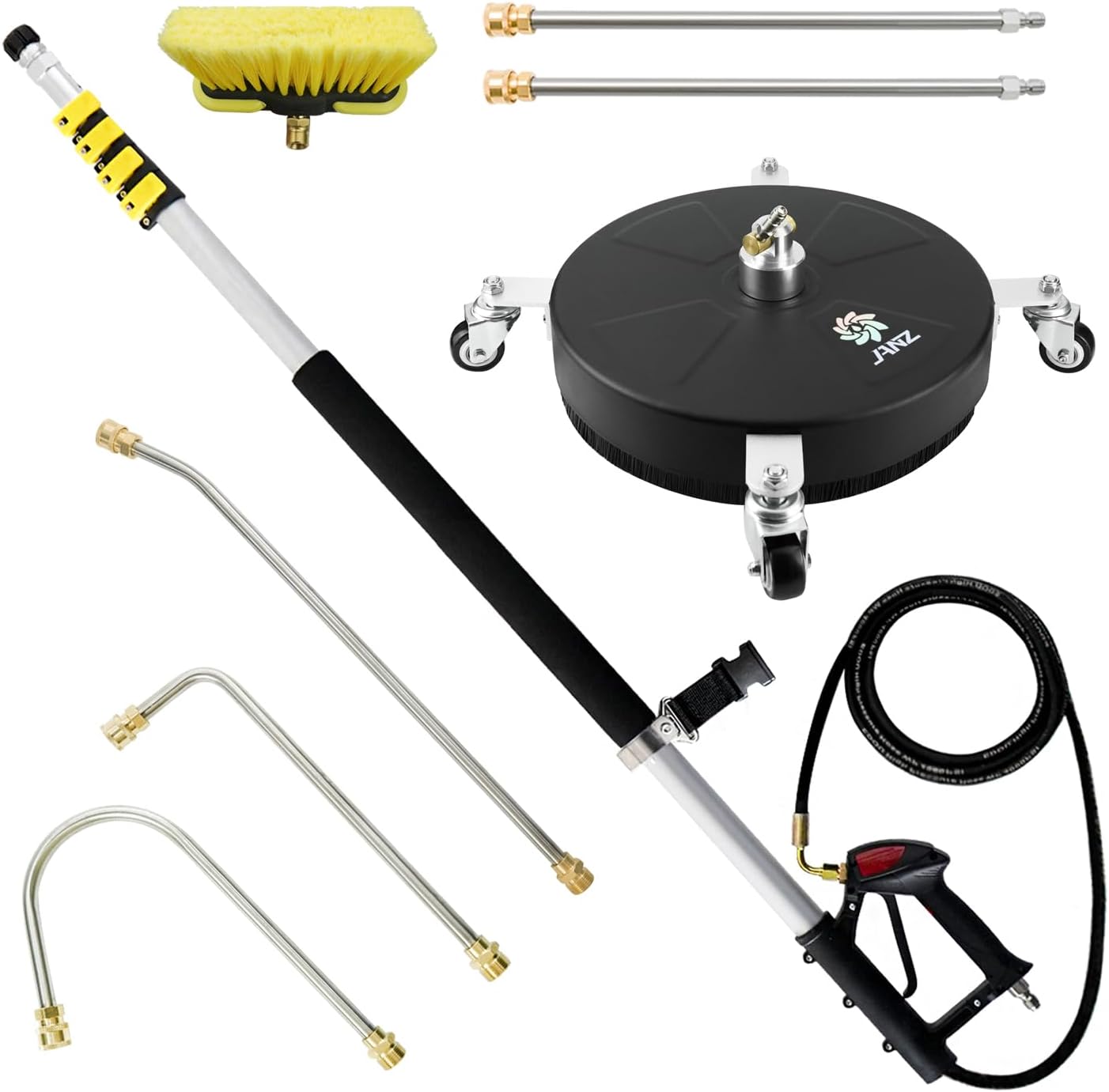 Amazon.com: JANZ 24 FT Telescoping Wand and 16'' Surface Cleaner ...