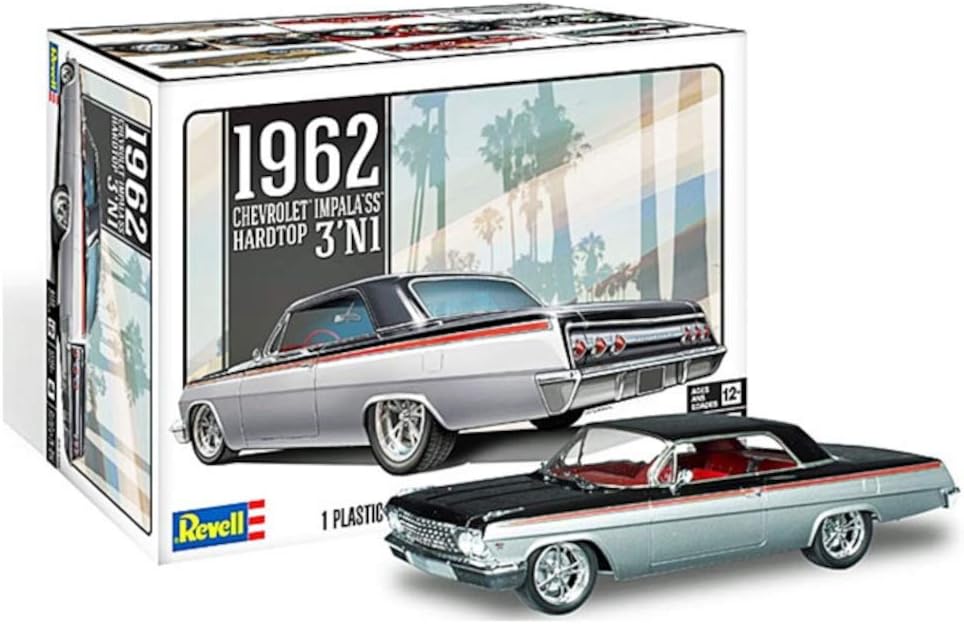 Amazon.com: AMT AMT636R 1:25 Scale 1966 Chevy Nova Pro Street Model Kit ...