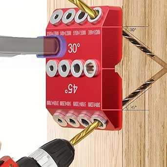 YuanTenhwy 4 Sizes 30 45 90 Degree Angle Drill Guide Jig for Angled ...