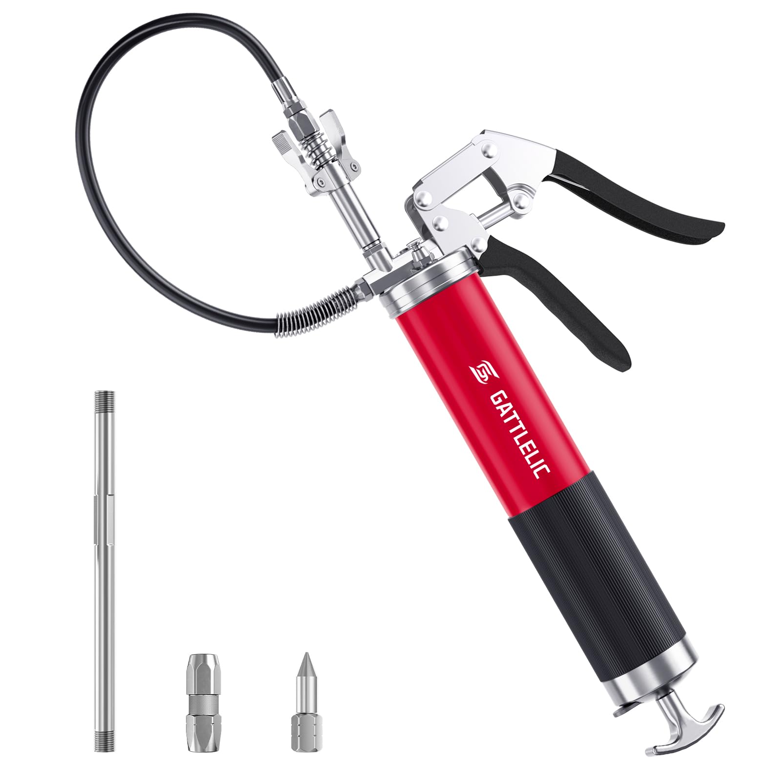 Amazon.com: GATTLELIC Heavy Duty Grease Gun Kit, 8000 PSI Professional ...