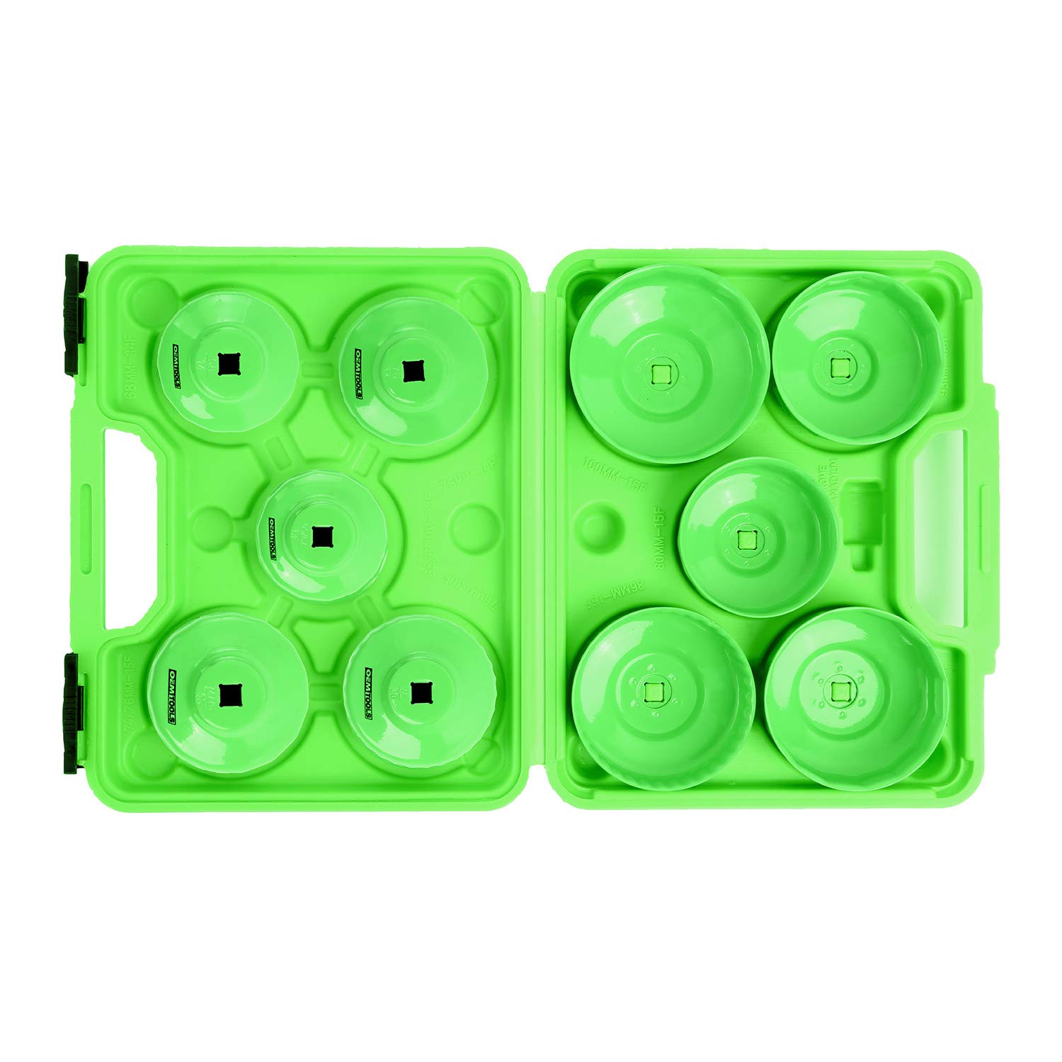 Snapklik.com : 87151 10 Piece Metric Cap Wrench Set, Green Filter Cap ...