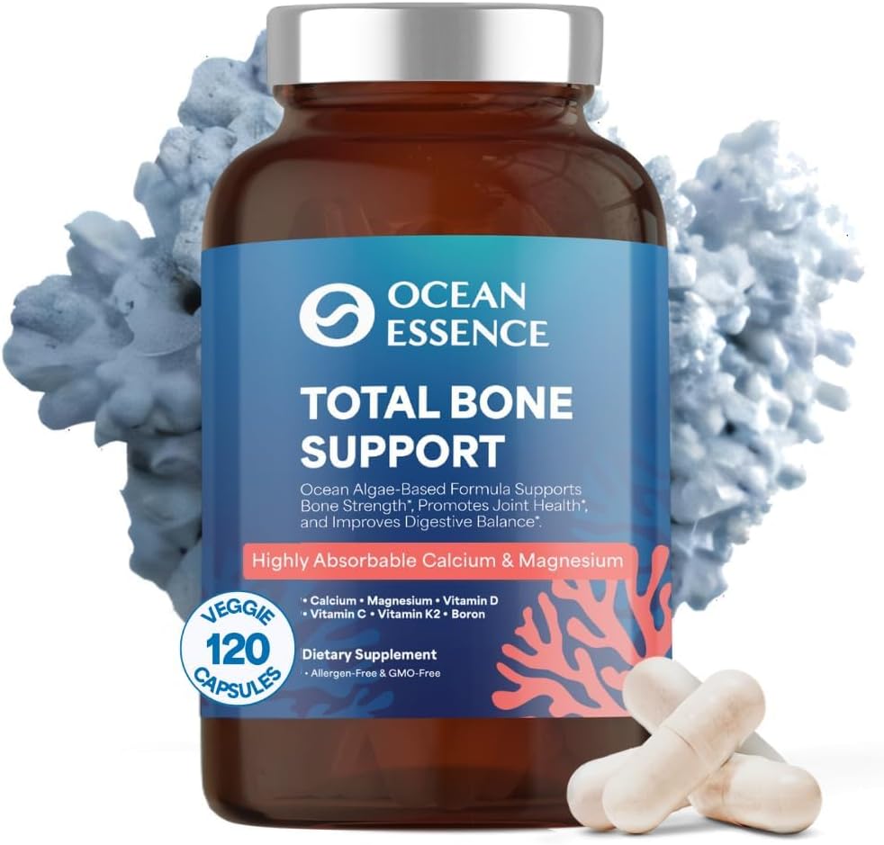 Amazon.com: OCEAN ESSENCE Total Bone Support - Plant-Based Algae ...