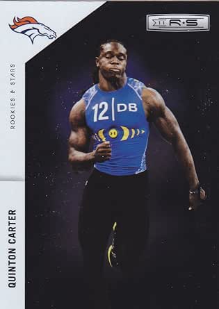 Amazon.com: 2011 RCS & STARS QUINTON CARTER RC FOOTBALL ROOKIE CARD ...