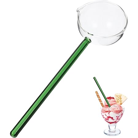Amazon.com: Glass Stirring Spoons, Clear Teaspoons Glass Punch Serving ...