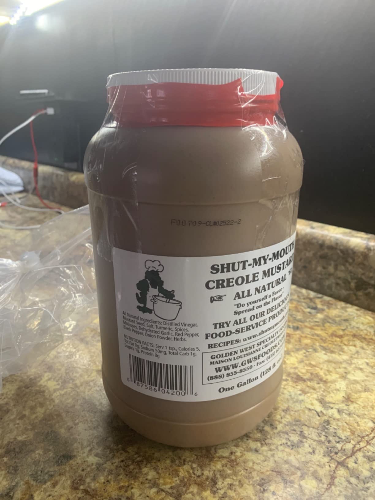 Amazon.com : Creole Shut-My-Mouth Mustard, 1 Gallon : Mustard Condiment ...