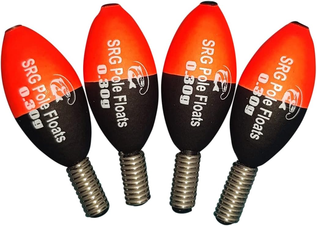 SRG Pole Floats Jigger Floats Pack of 4 (4 x 0.3 Red Tip) : Amazon.co ...