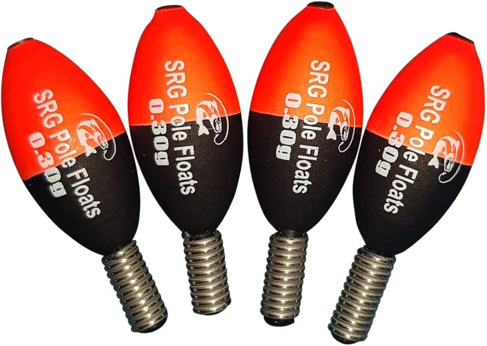 SRG Pole Floats Jigger Floats Pack of 4 (4 x 0.3 Red Tip) : Amazon.co ...