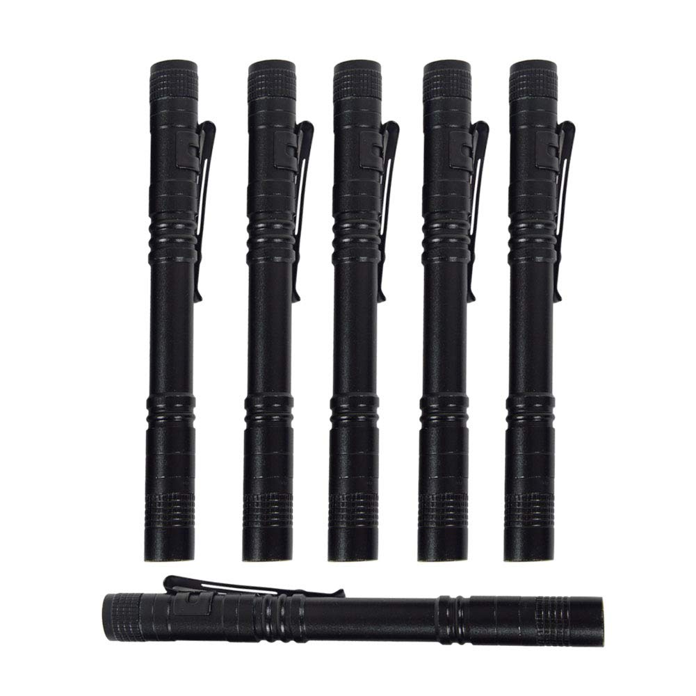Pen Flashlight, Led Mini Penlight Super Bright Pocket Clip Pen Light ...