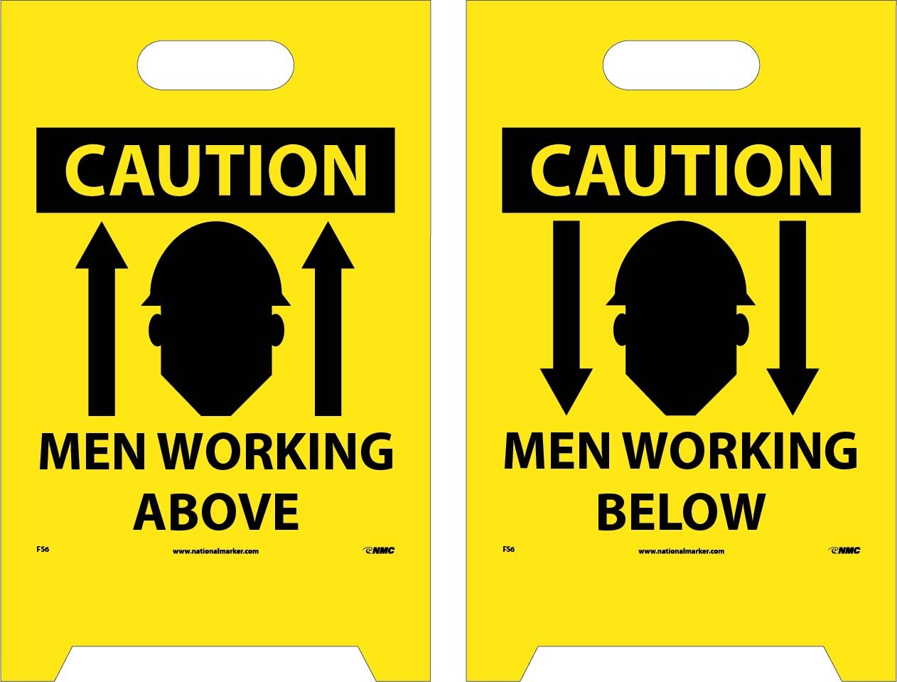 Nmc Fs6 Caution Men Working Above Sign With Graphic 12 | Desertcart INDIA