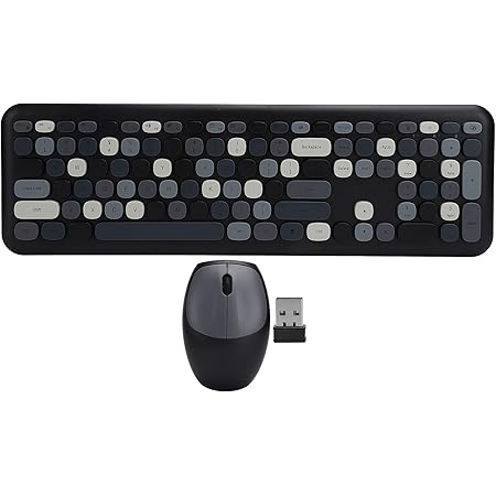 Amazon.in: Buy Wireless Keyboard Mouse Set, 110 Keys Keyboard and Mouse ...
