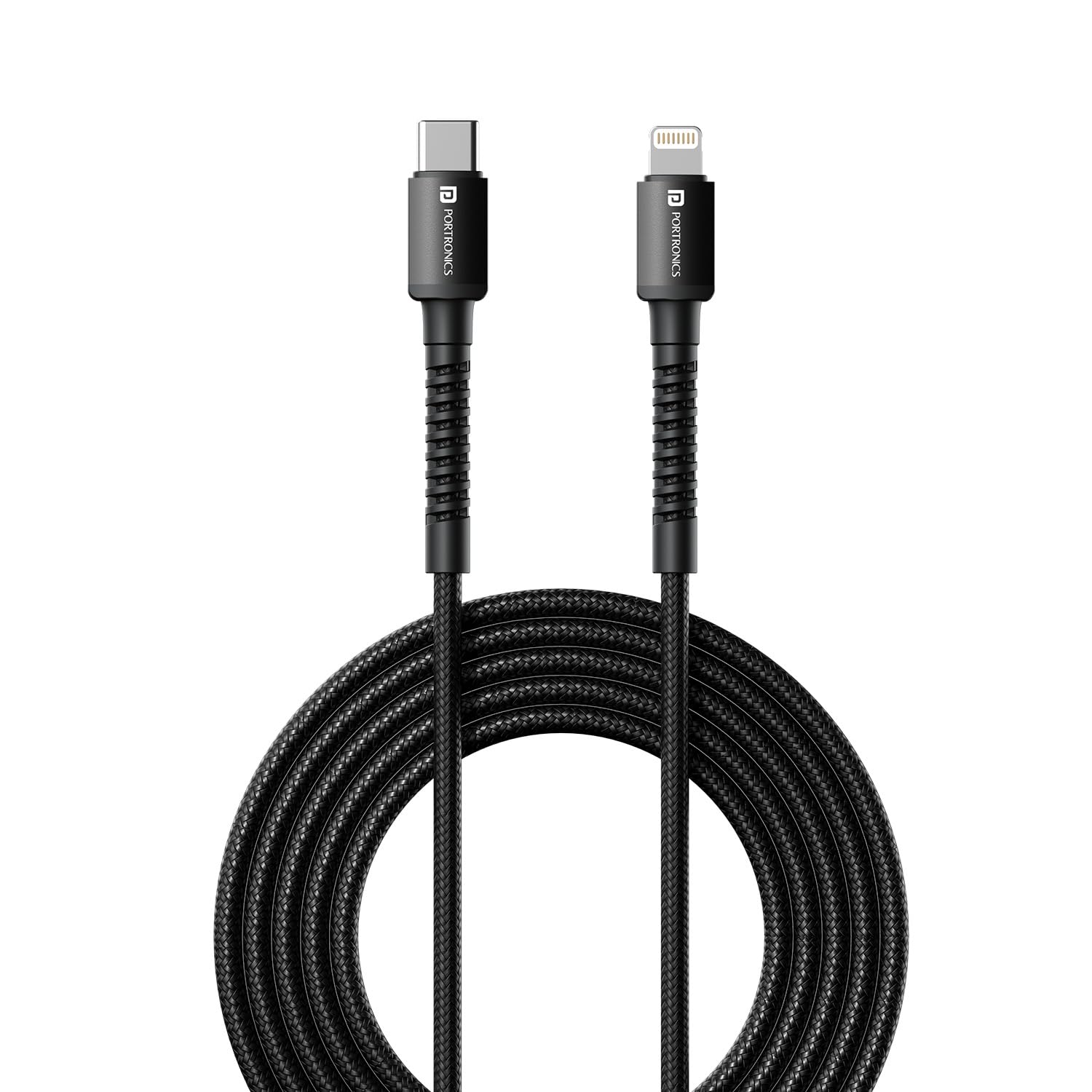 Portronics Konnect X Type C to 8-Pin 27W Fast Charging Cable, Premium ...