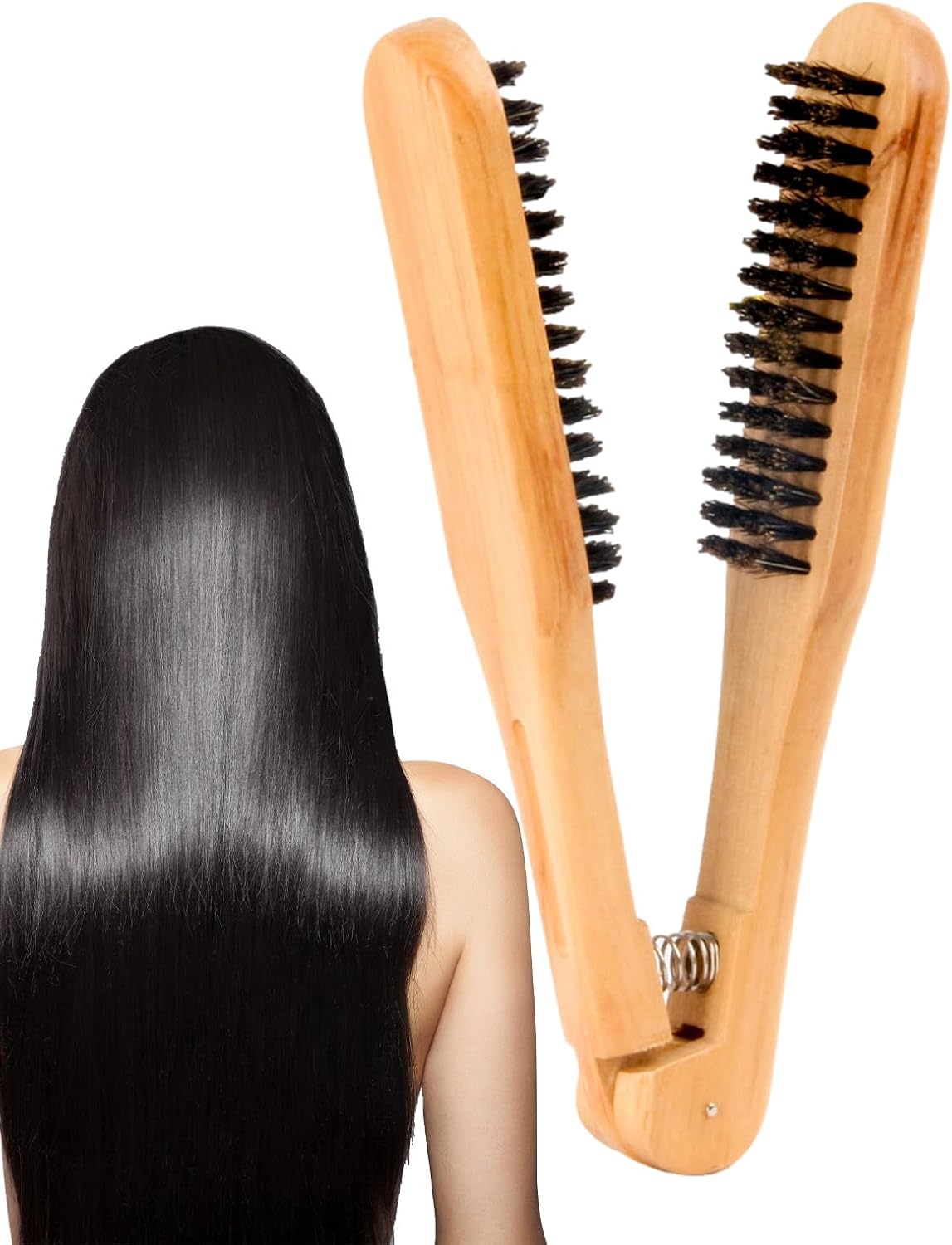 Double Sided Straightening Comb,Hair Clamp Straightener - Hair Comb ...