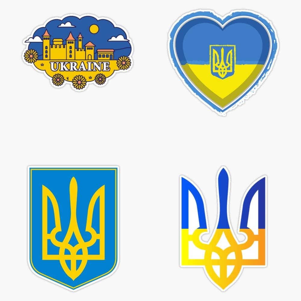 Amazon.com - Ukraine Pack Bumper Sticker Vinyl Decal 5"