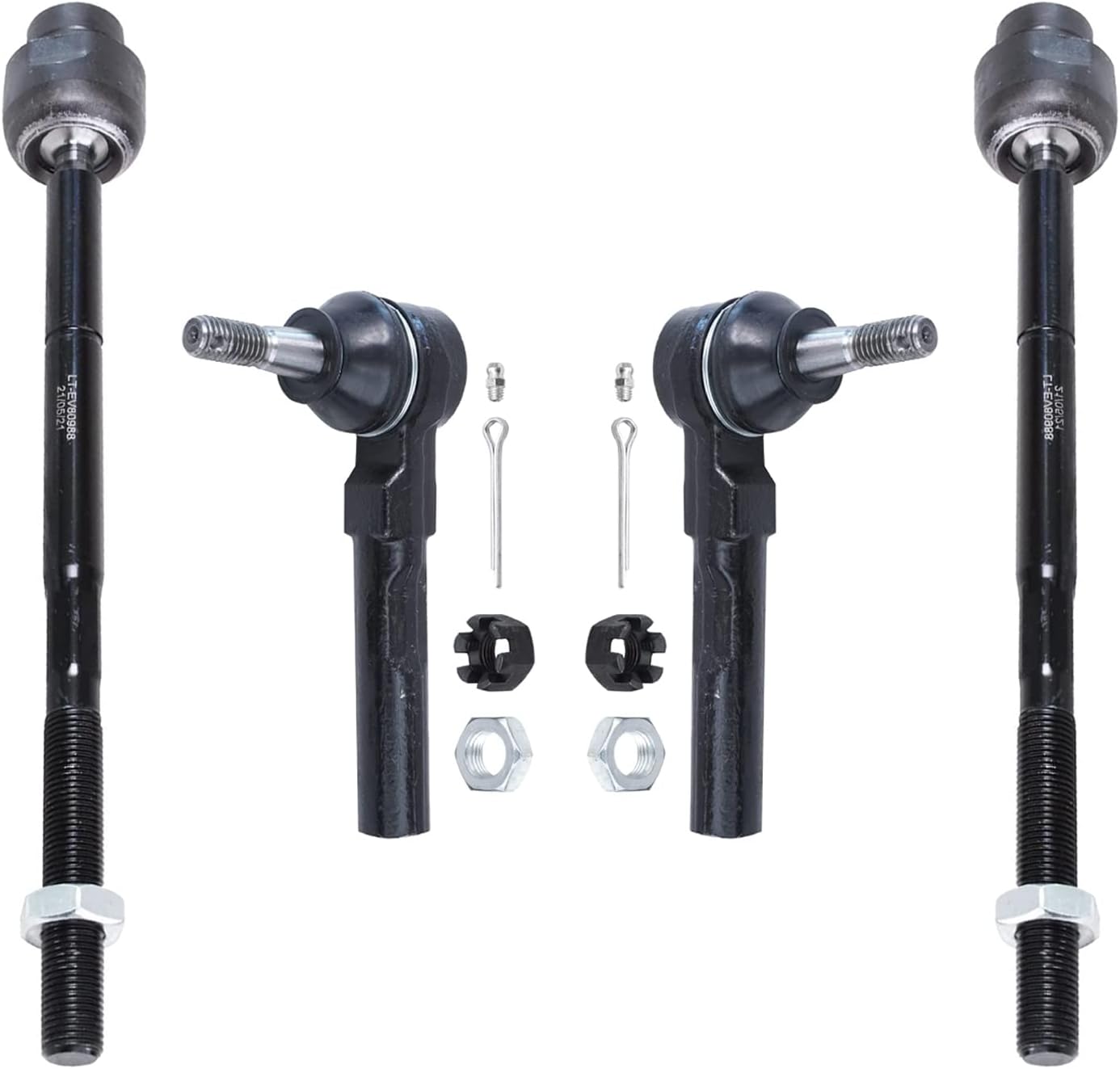 Amazon.com: Detroit Axle - Front 4pc Tie Rods for Chevy Malibu Pontiac ...