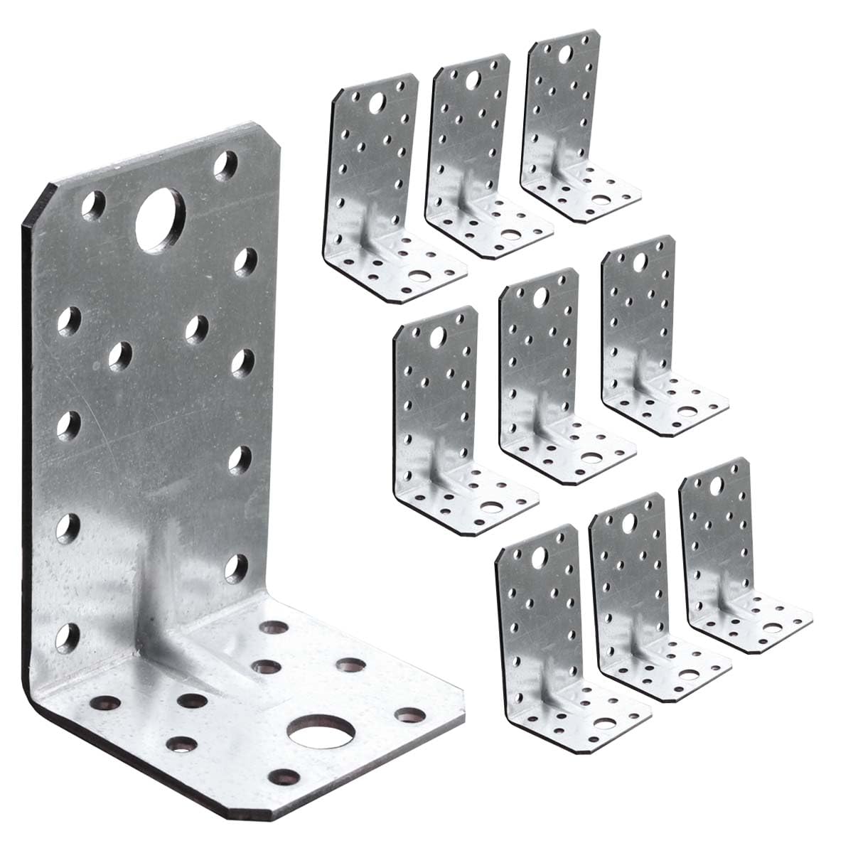 Buy OMIDEAS 10 x Angle Brackets (90 x 50 x 55 x 2) Heavy Duty Corner er ...