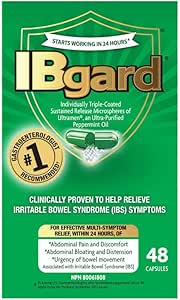 IBgard Gut Health Supplement, Peppermint Oil Capsules for Abdominal ...