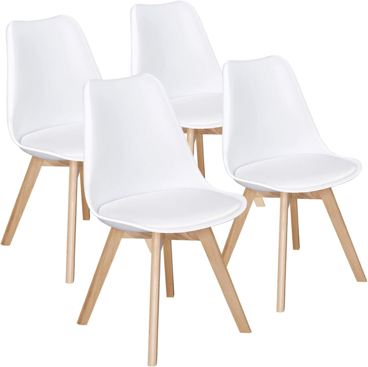 Amazon.com - Yaheetech Dining Chairs Set of 4 Dining Room Chairs DSW ...