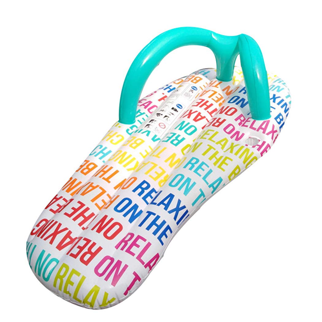 Zoylink Pool Float Inflatable Multi-Purpose Flip Flop Shape Party Float ...