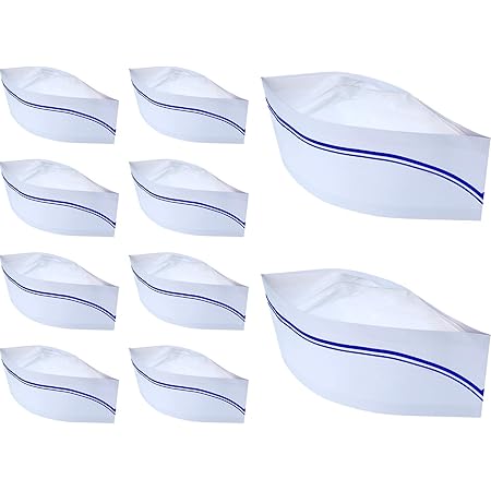 Amazon.com: Retro Diner Food Server Soda Jerk Paper Cap for Classic ...