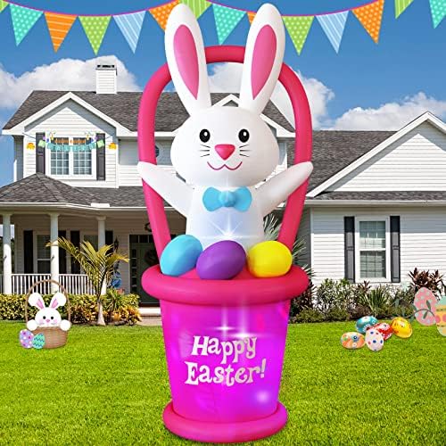 Amazon.com: MiniInflat 12 Pcs Inflatable Easter Eggs Decorations PVC ...