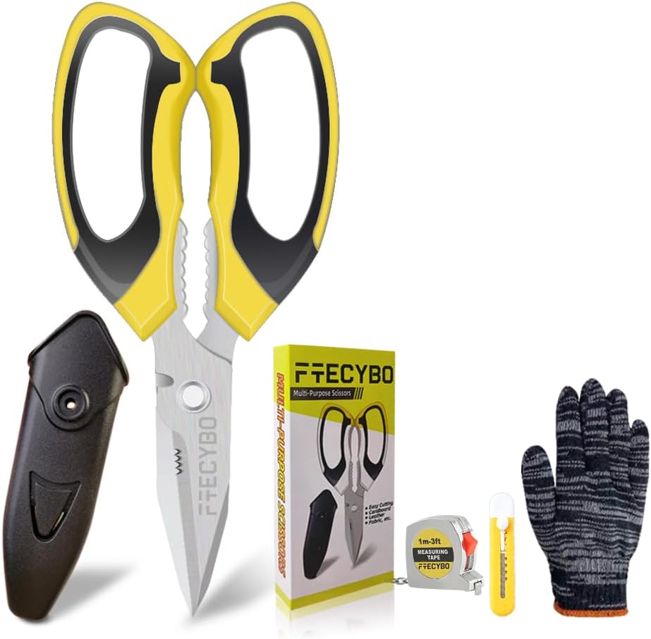 Amazon.com: Very Sharp Multi Purpose Scissors - Reinforced Blade Shears ...