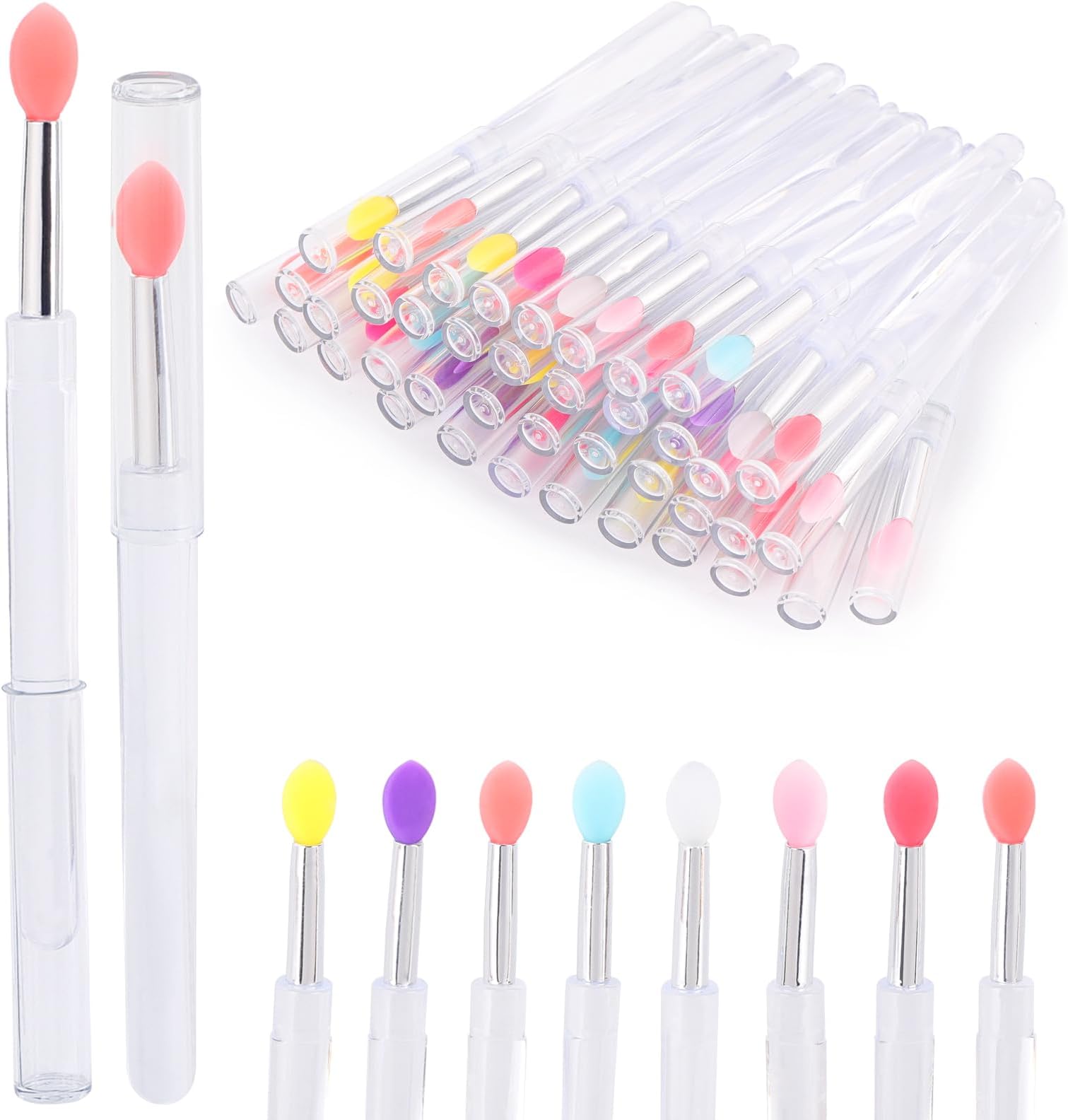 Amazon.com: 9PCS Silicone Lip Applicator Silicone Lip Brush Reusable ...
