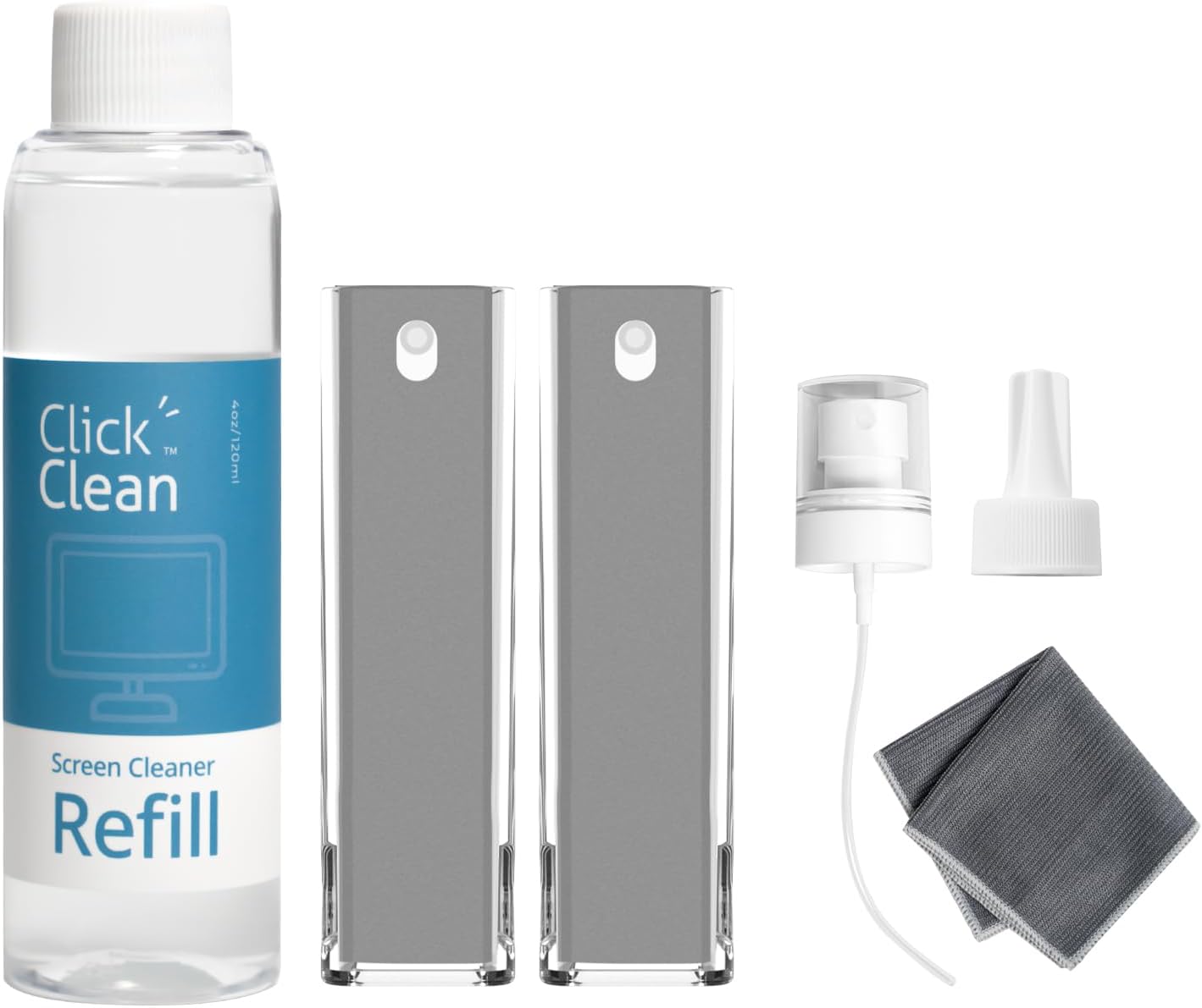 Amazon.com: Click Clean Screen Cleaner Kits - 2 All-in-One Mist Cleaner ...