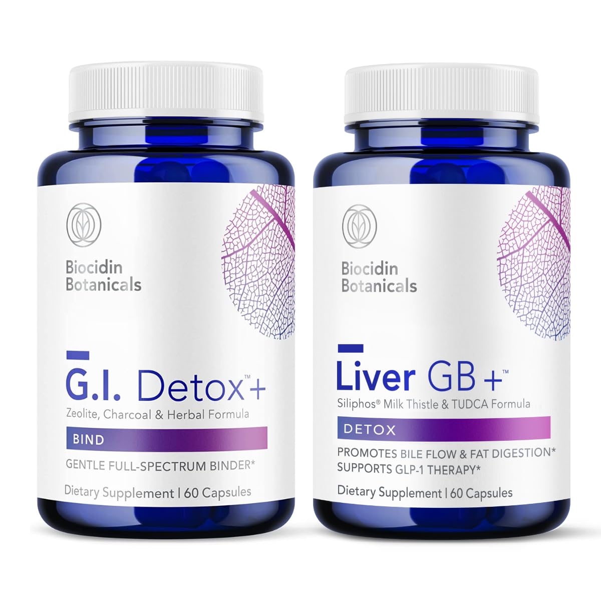 Amazon.com: Biocidin G.I. Detox+ Gentle Binder & Liver GB+ Gallbladder ...