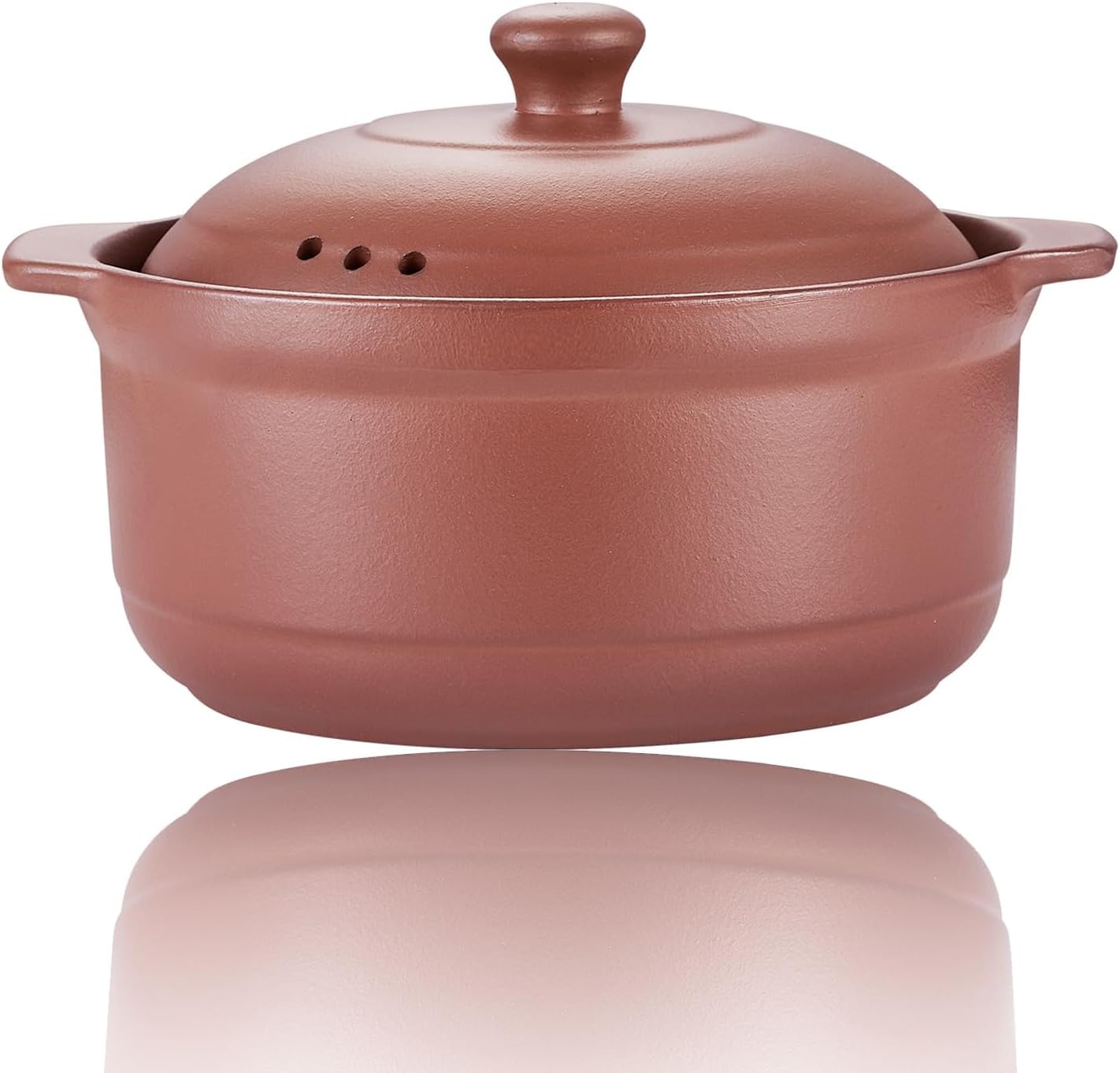 Amazon.com: Red Zisha Unglazed Earthenware Rice Pots, Natural ...