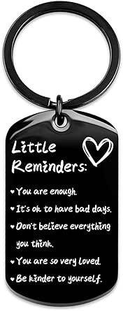liananbb Little Reminders Keychain Inspiration Motivational Gifts for ...