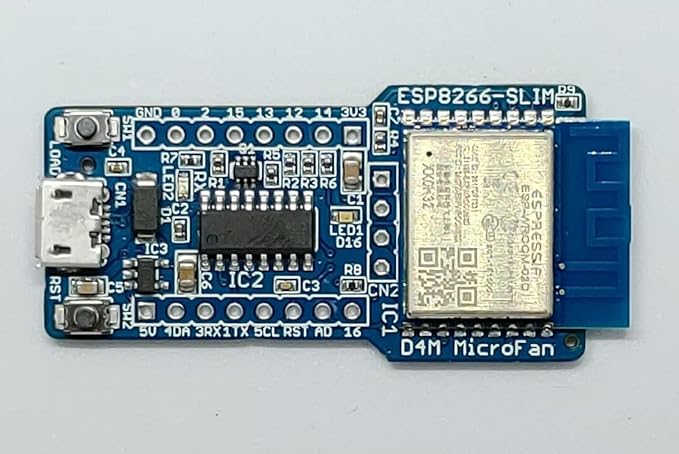 Amazon.co.jp: ESP8266-SLIM-R1 (ESP-WROOM-02, 4M開発ボード) USBインターフェース付き 技適取得済 : パソコン・周辺機器