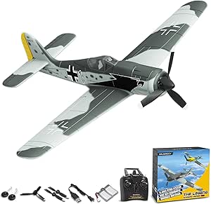 Amazon.com: VOLANTEXRC RC Plane FW190 Fighter 4CH Remote Control Airplane RTF with Aileron, Gyro ...