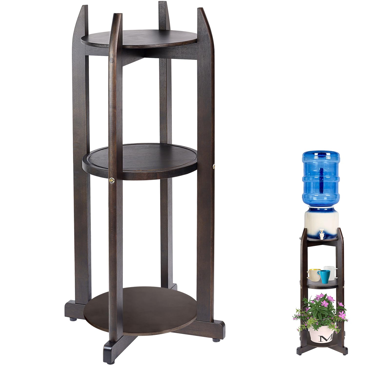Amazon.com: Natural Solid Wood Water Dispenser Stand (32.8"Hight-11.2 ...