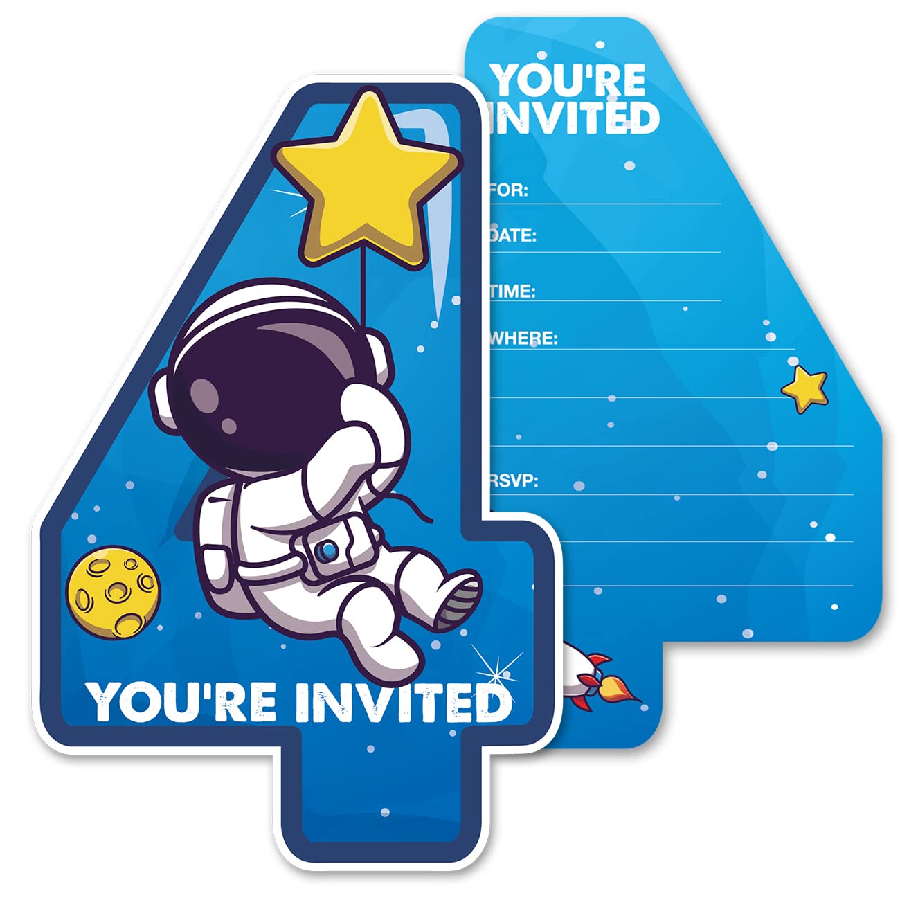 Nasa Birthday Party Invitation Box