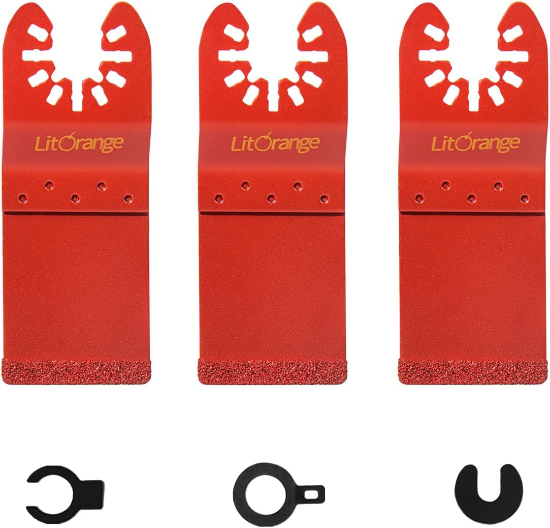 Litorange Multitool Blades Oscillating Multi Tool Carbide End Blades ...