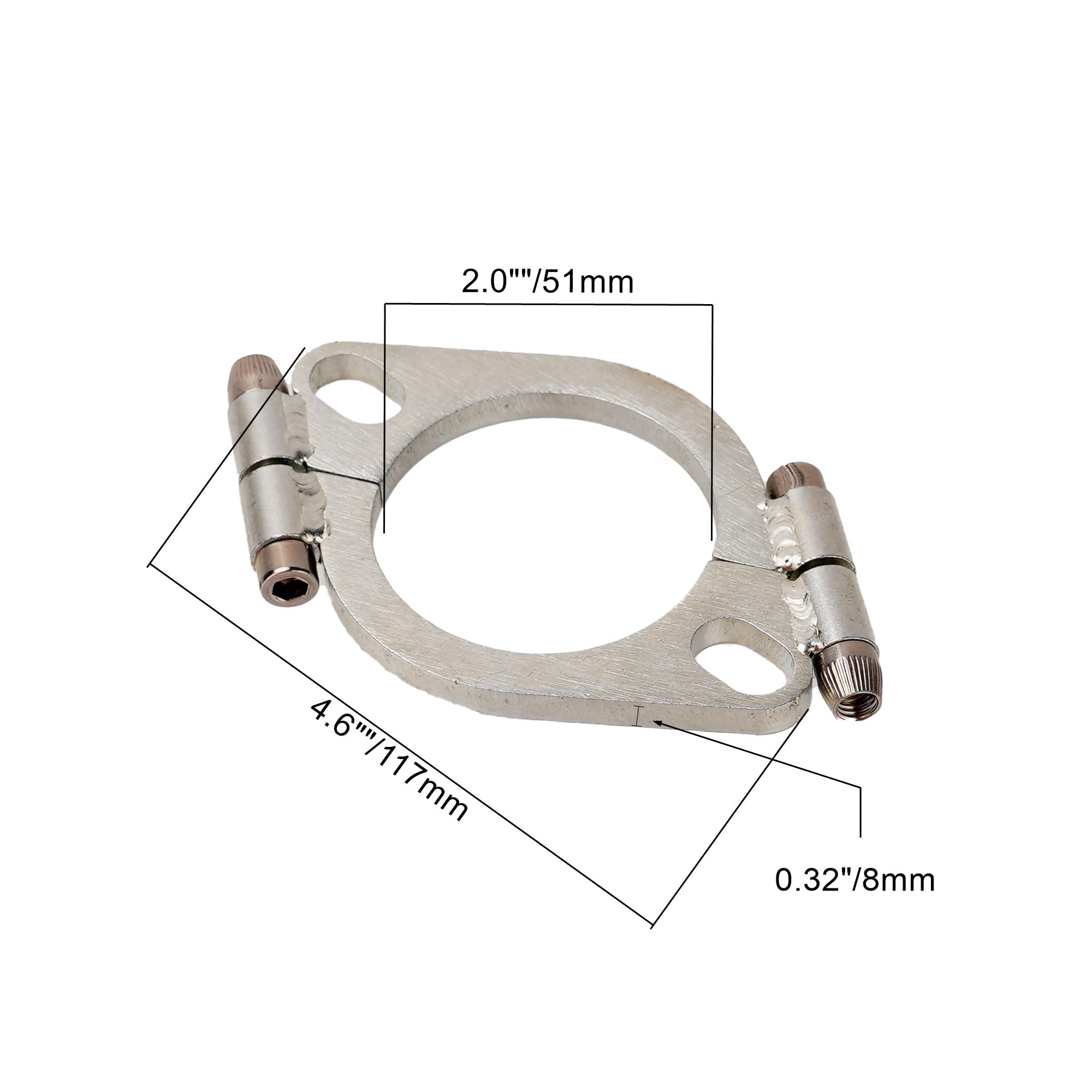 Snapklik.com : Split Flange,2 Inch Split Flange Oval Split Exhaust ...