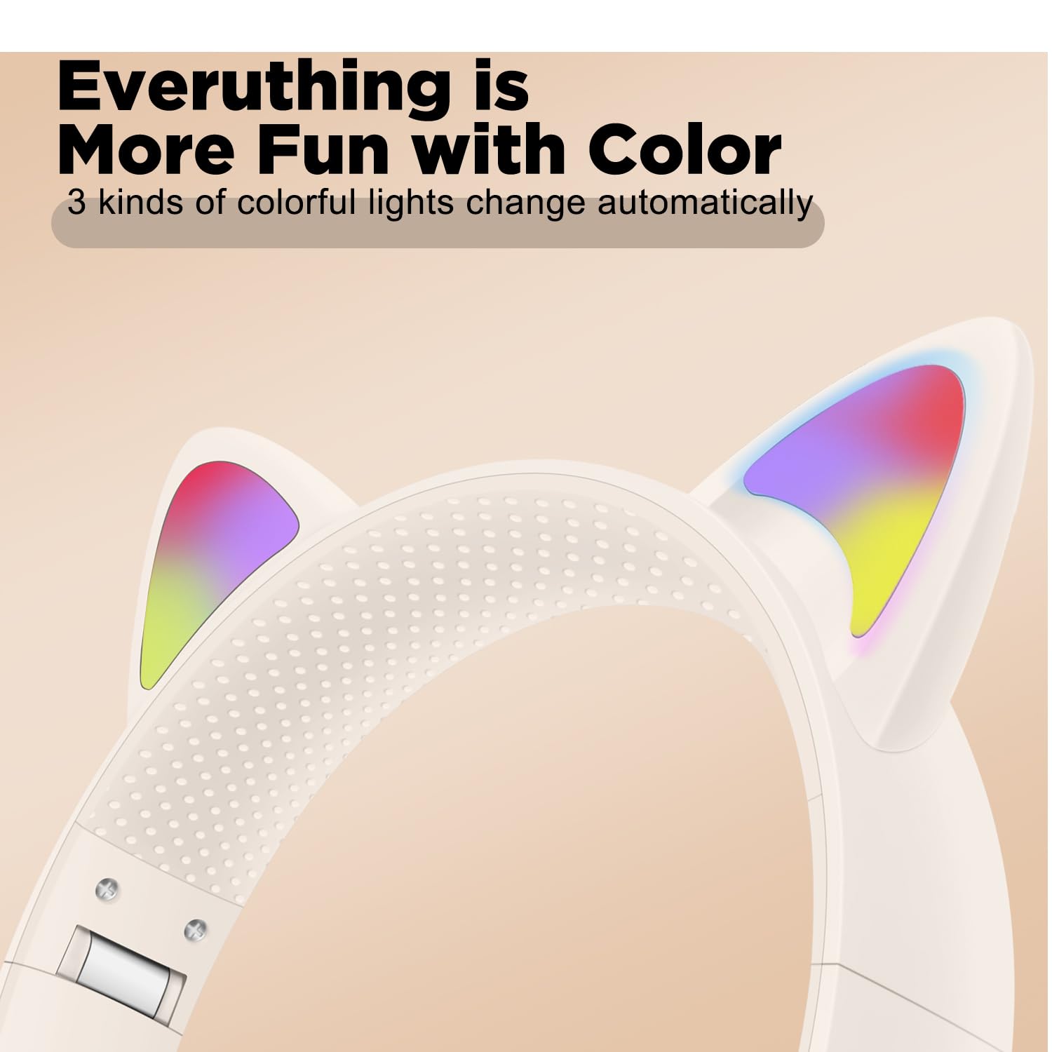 Snapklik.com : Atrasee Cat Ear Bluetooth Headphones, Wireless 3D Cat ...