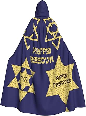 Amazon.com: Gsjjme Happy Traditional Jewish Passover Halloween Hooded ...