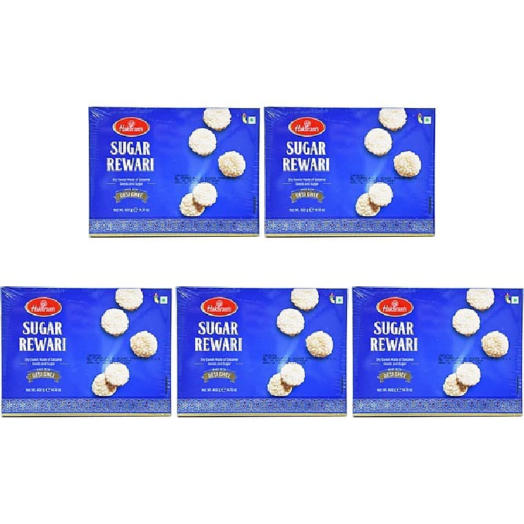 Paquete de 5 Haldiram’s Sugar Rewari 400 g (14.10 oz) – Yaxa Colombia
