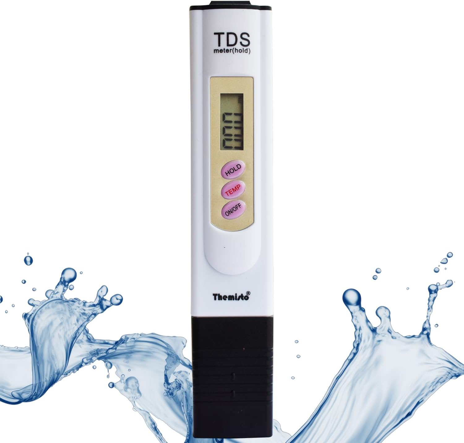 Themisto Digital TDS Meter, Water Quality Tester, 0-9990ppm (TDS-01 ...