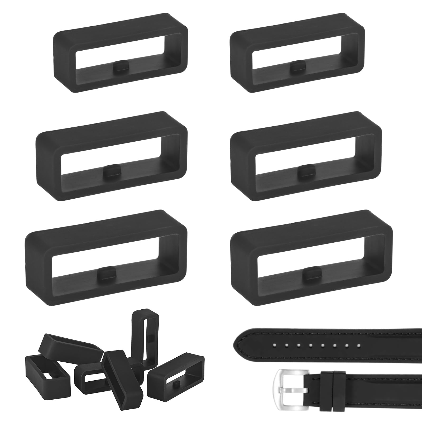 Amazon.com: AccEncyc 6Pcs Watch Band Loops Watch Strap Holder Loop ...