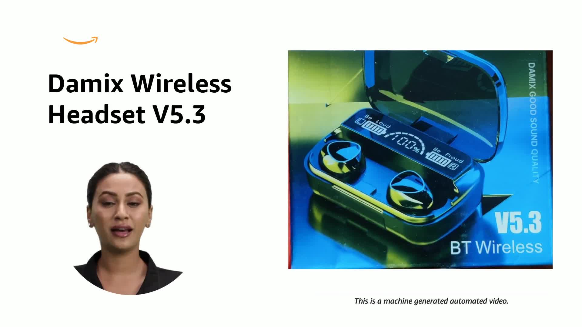 Watch Damix Wireless Headset V5.3 Overview on Amazon Live