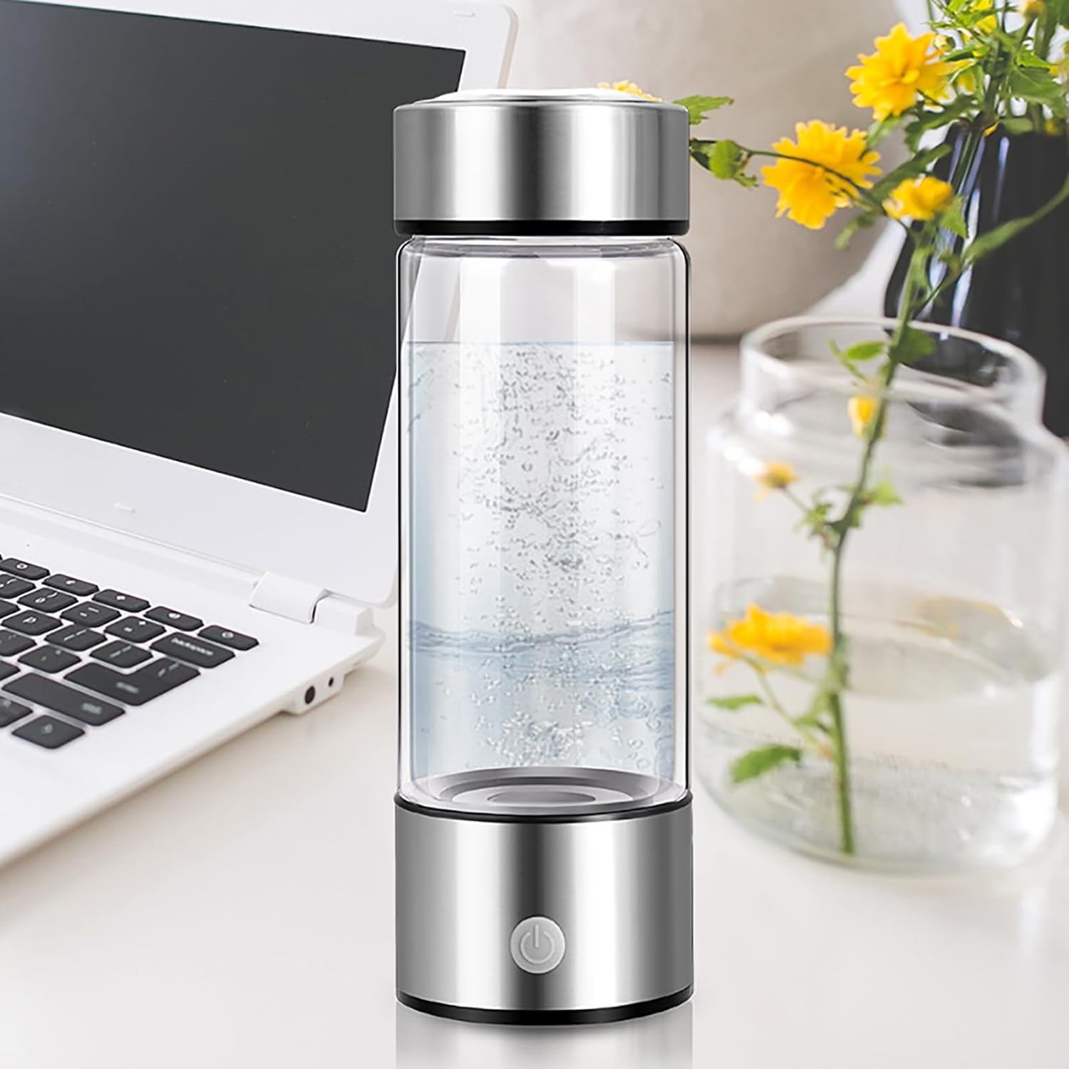 Amazon.com: GYMNASTIKA 420ml Portable Hydrogen Water Bottle, Hydrogen ...