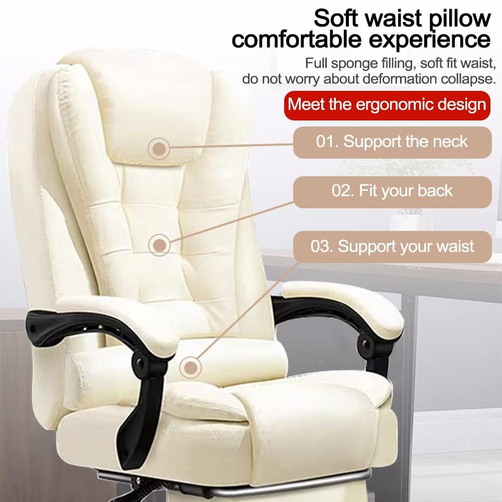 XUEGW Home Computer Chairs Office Chairs Big and Tall Desk Chair Back ...