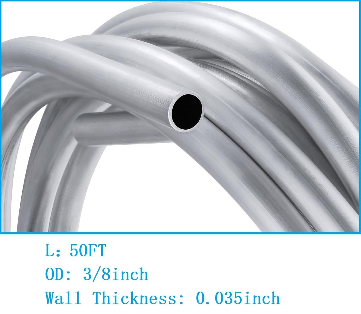 Snapklik.com : 3/8 Fuel Line, 3003 Grade Aluminium Tubing For Brake ...