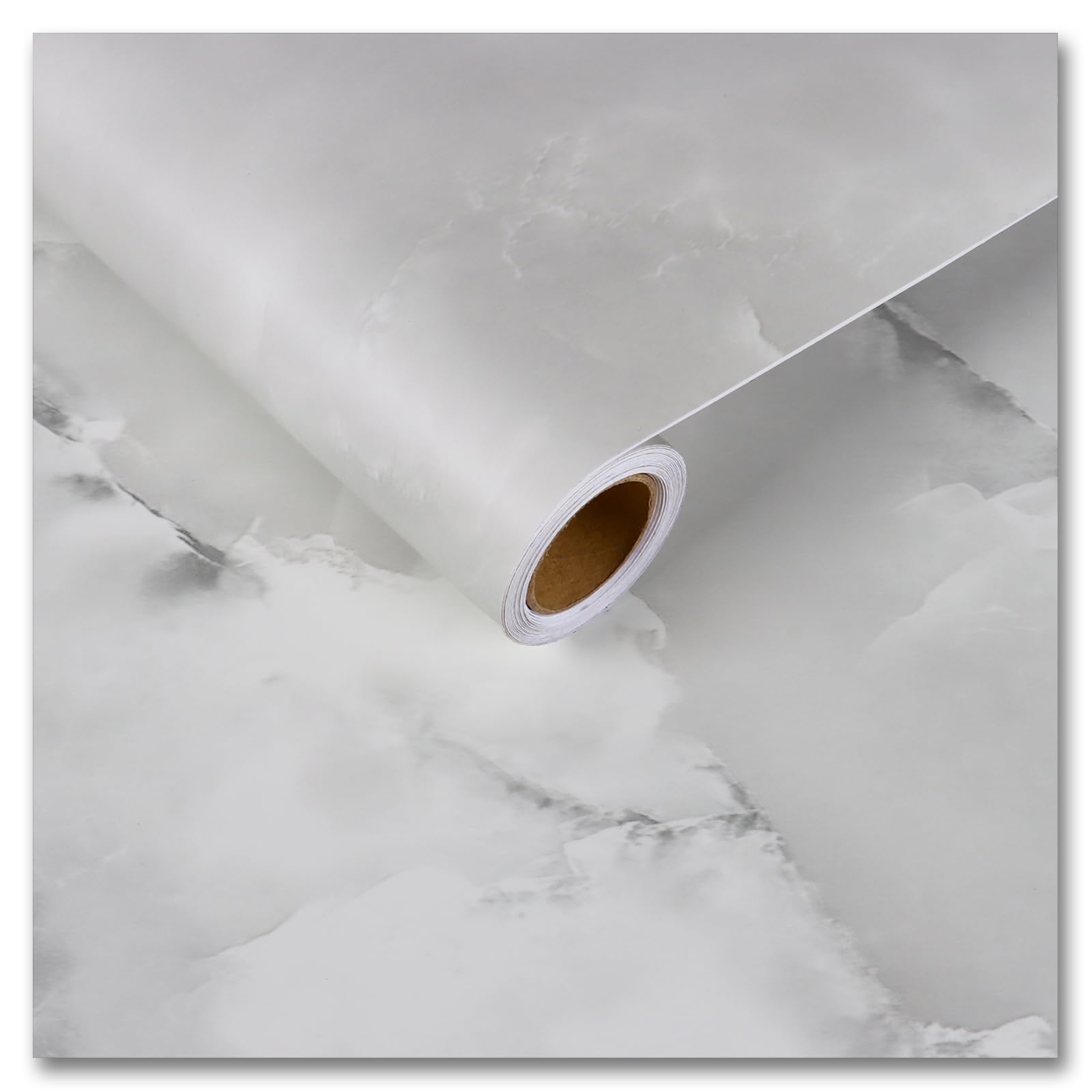 Amazon.com: CRE8TIVE 12"x80" Matte Grey Cloudy Marble Contact Paper ...